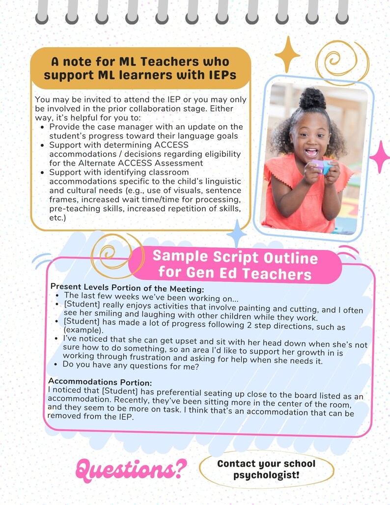 IEP 101: A Guide for General Education Teachers - Etsy