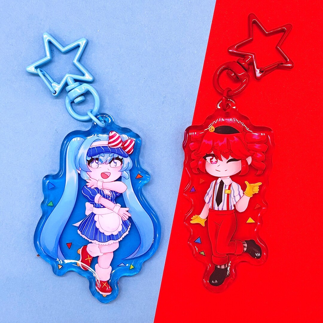 Mesmerizer Miku & Teto Keychain - Etsy