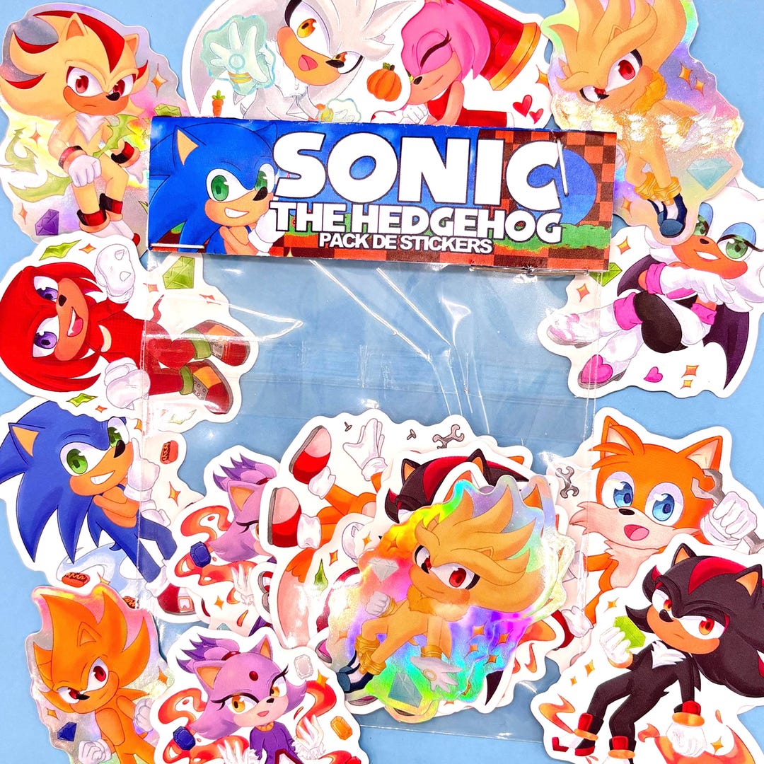 Sonic the Hedgehog Pack Stickers - Etsy