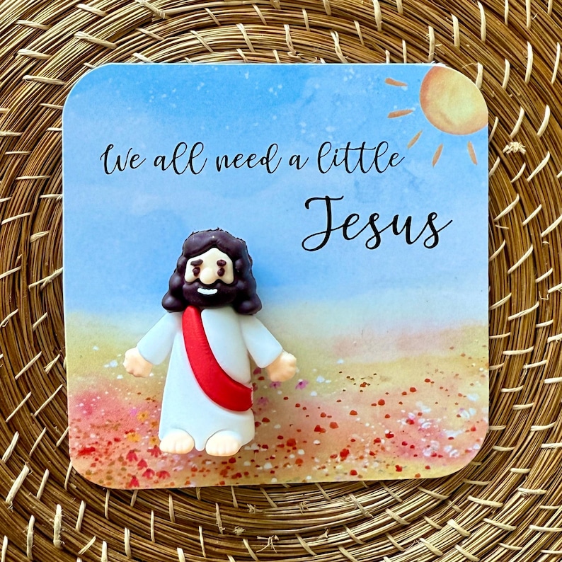 Little Jesus Figurine: Pocket Card, Christian Catholic Gift - Etsy