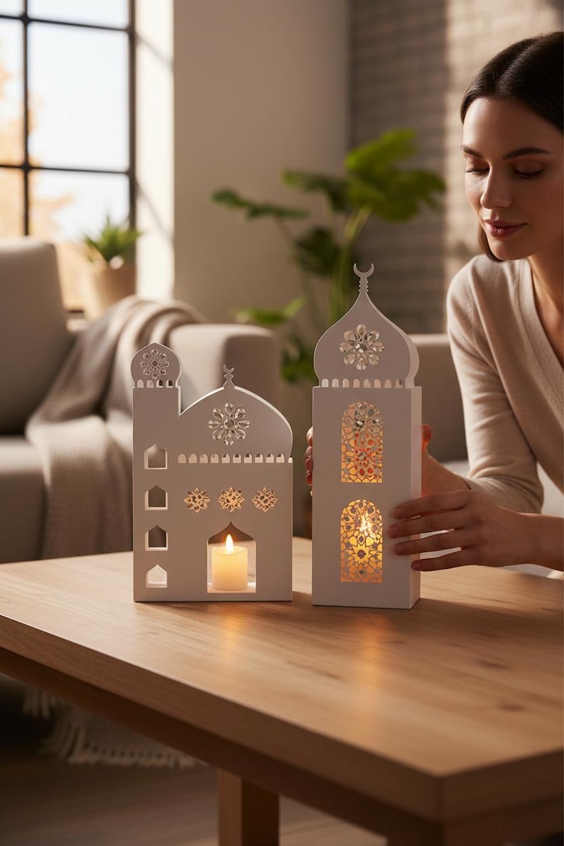 Islamic Lantern STL Set | Mosque & Minaret Lantern | Ramadan Decor ...