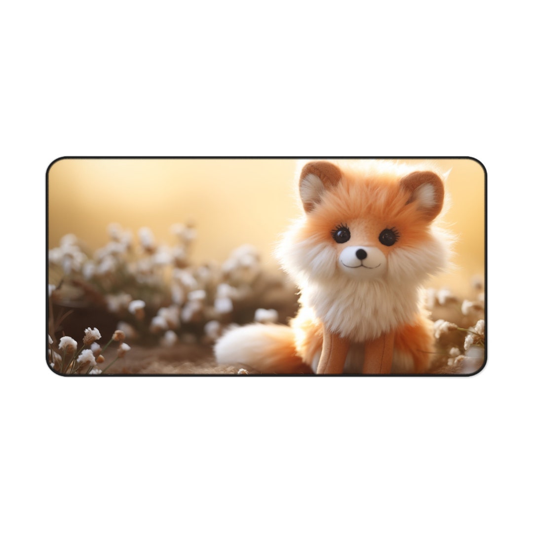 Cute Fox Desk Mat - Etsy
