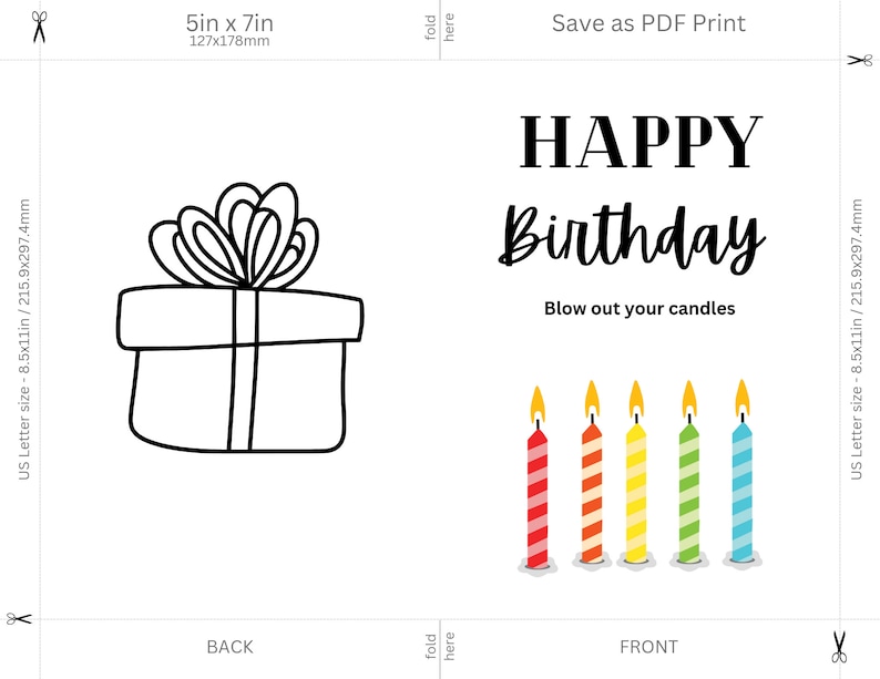 Happy Birthday Blow Out Your Candles - Etsy