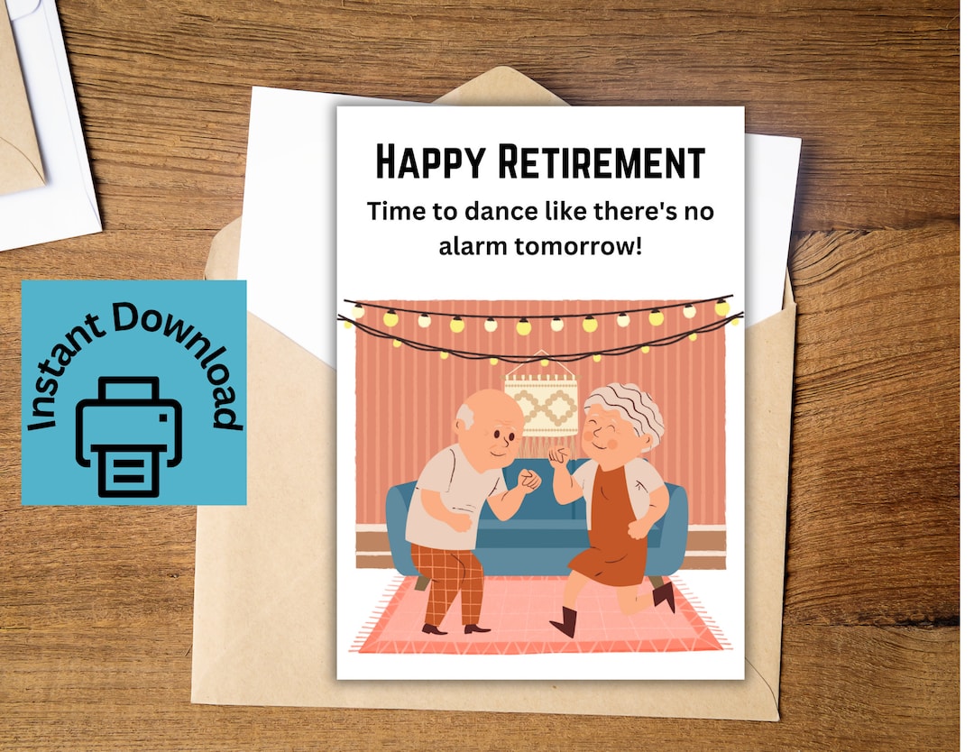 Happy Retirement, Dance Like No Alarm - Etsy