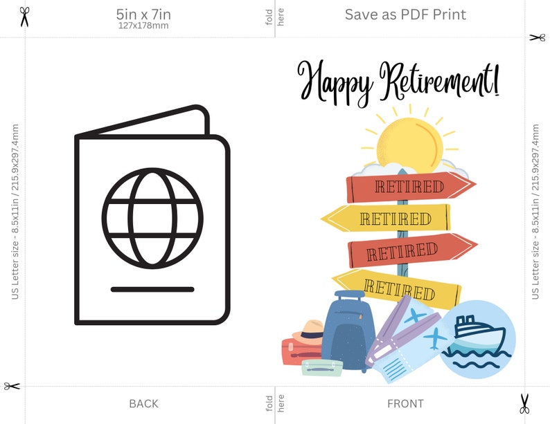 Happy Retirement Go Traveling - Etsy
