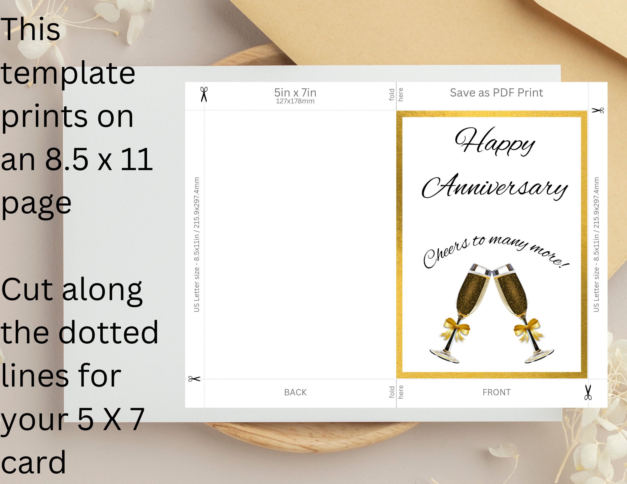 Happy Anniversary Gold, Cheers Toast - Etsy