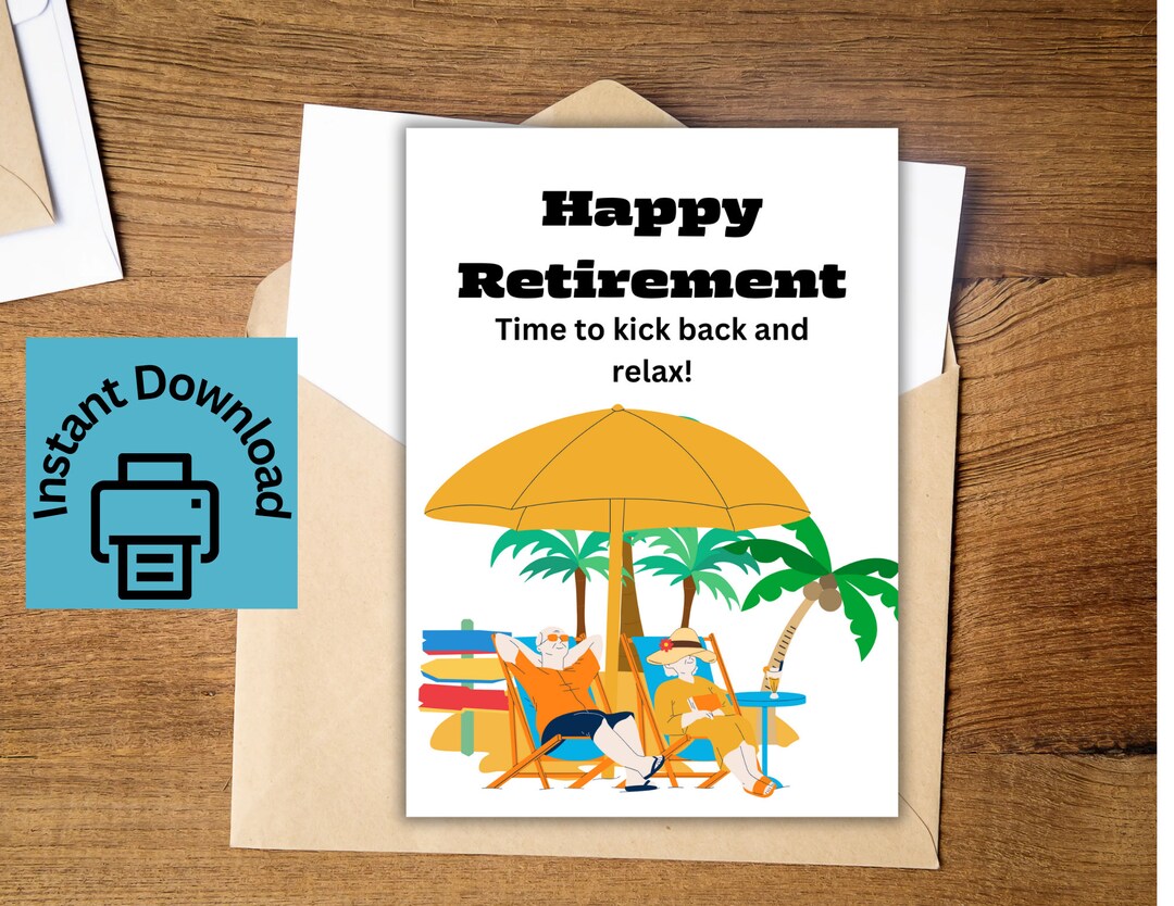 Happy Retirement, Kick Back and Relax - Etsy