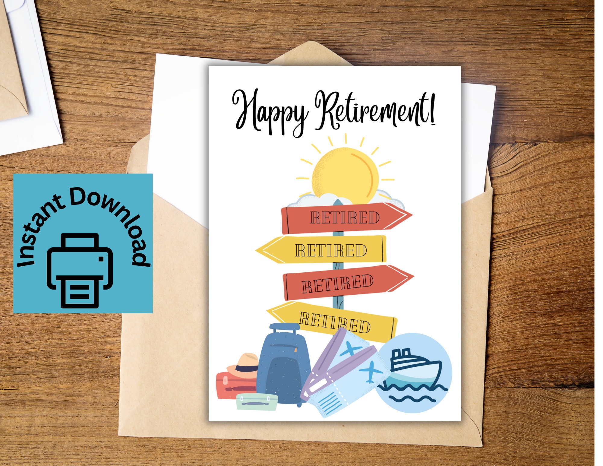 Happy Retirement Go Traveling - Etsy