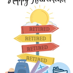 Happy Retirement Go Traveling - Etsy
