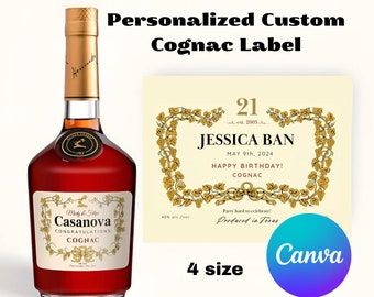 Whiskey Label Canva Template Personalized Custom Digital Download ...