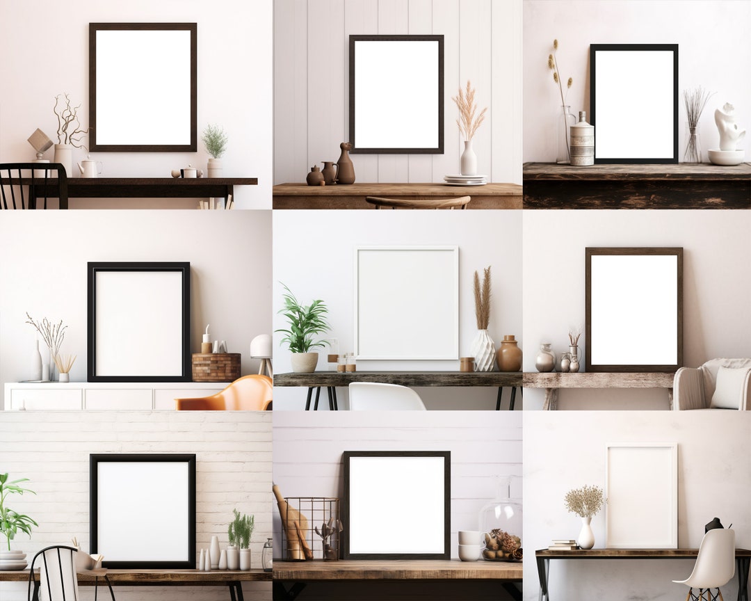 24 Frame Mockups Poster Art Mock up Bundle Modern Mock up Photograph ...