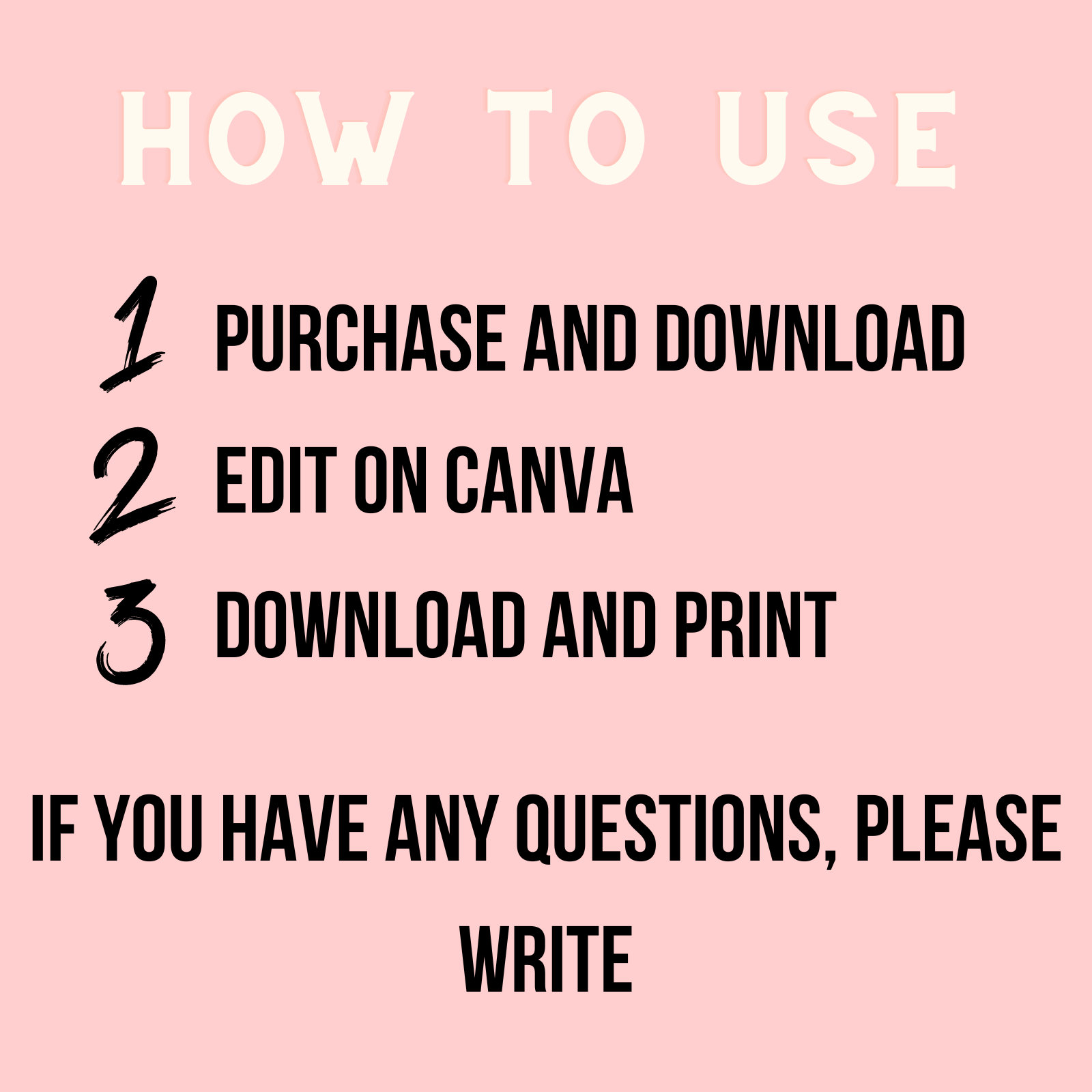 Custom Vinyl Decal Care Instructions Card Printable Sticker Application ...