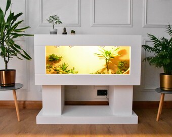 4ft White Modern Reptile Vivarium - Etsy UK