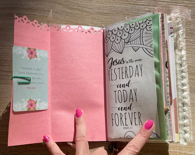 Handmade Junk Journal, Prayer Diary, Handcrafted Scrapbook, Homemade ...