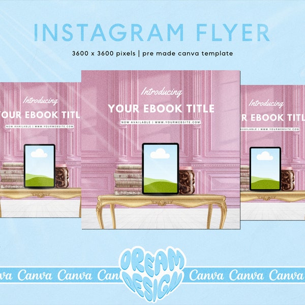 Ebook Mockup Template Canva - Etsy