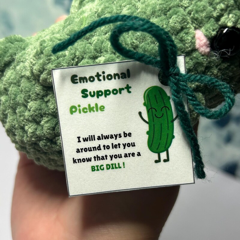Emotional Support Pickle - Etsy