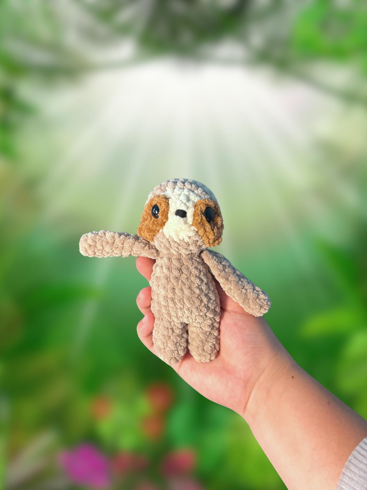 Tiny Sloth Crochet Plushie - Etsy