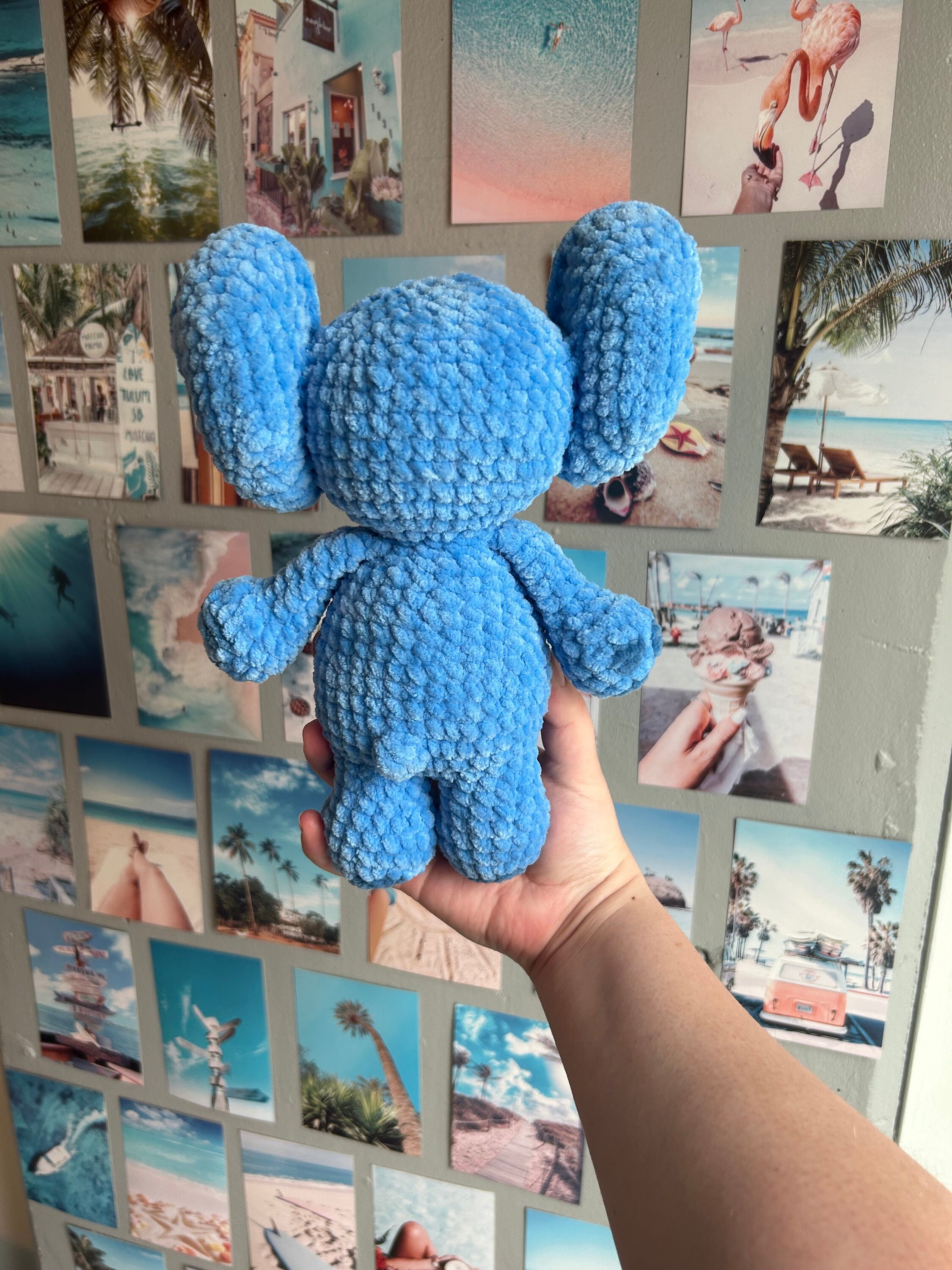 Crochet Stitch blue Alien Plushie - Etsy