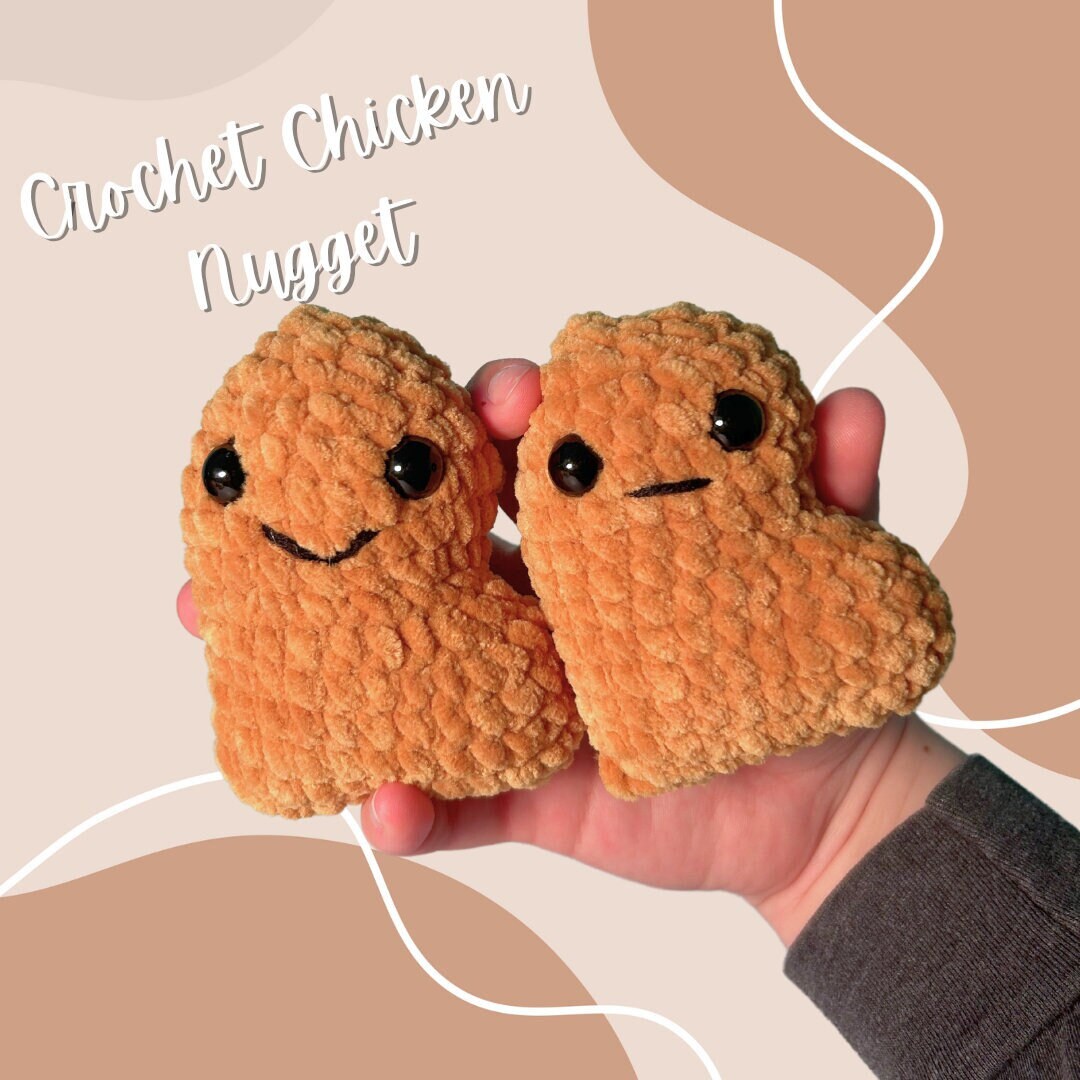 Crochet Chicken Nugget Plushie - Etsy