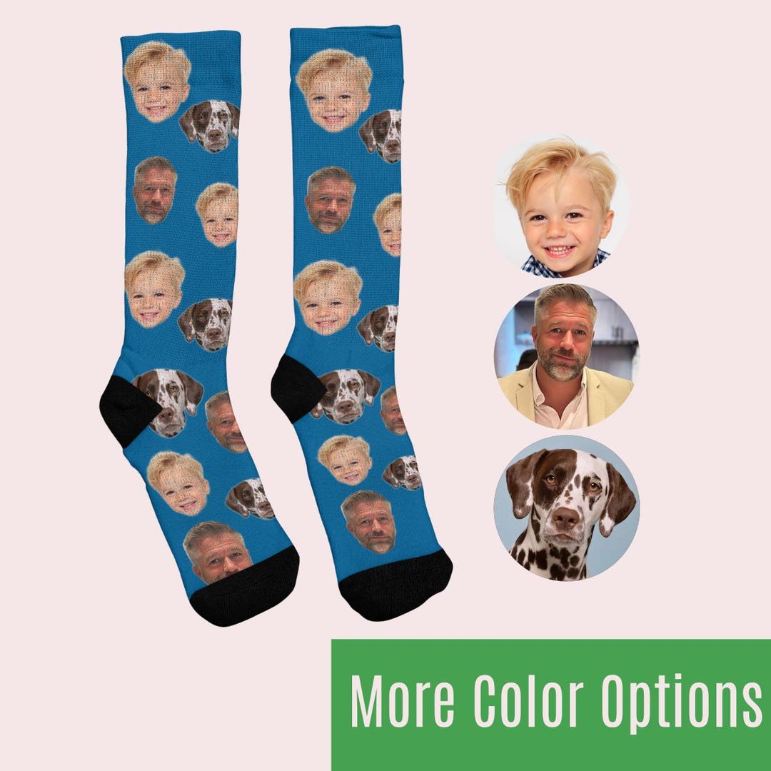 Customized Face Socks, Put Any Faces on Socks, Custom Sock ,funny Faces ...