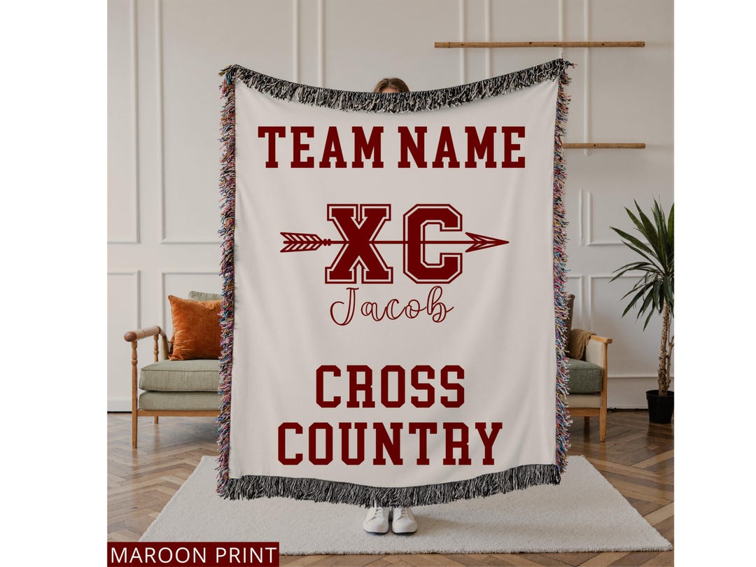 Personalized Cross Country Blanket Custom Team Blanket Senior Night ...