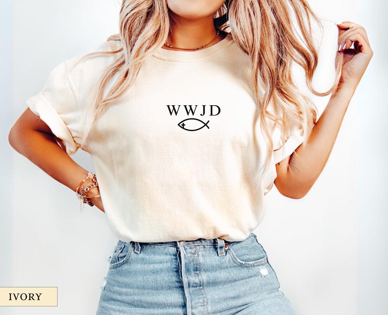 Comfort Colors® WWJD Shirt, Christian Tee, Religious Gift for Her ...