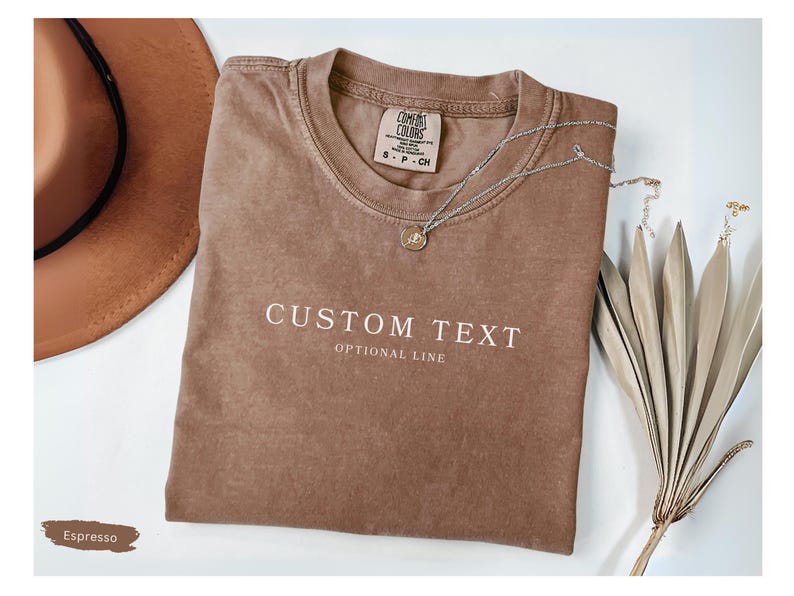 Custom Comfort Colors Shirt: Personalized Text Tee, Custom Logo T Shirt ...
