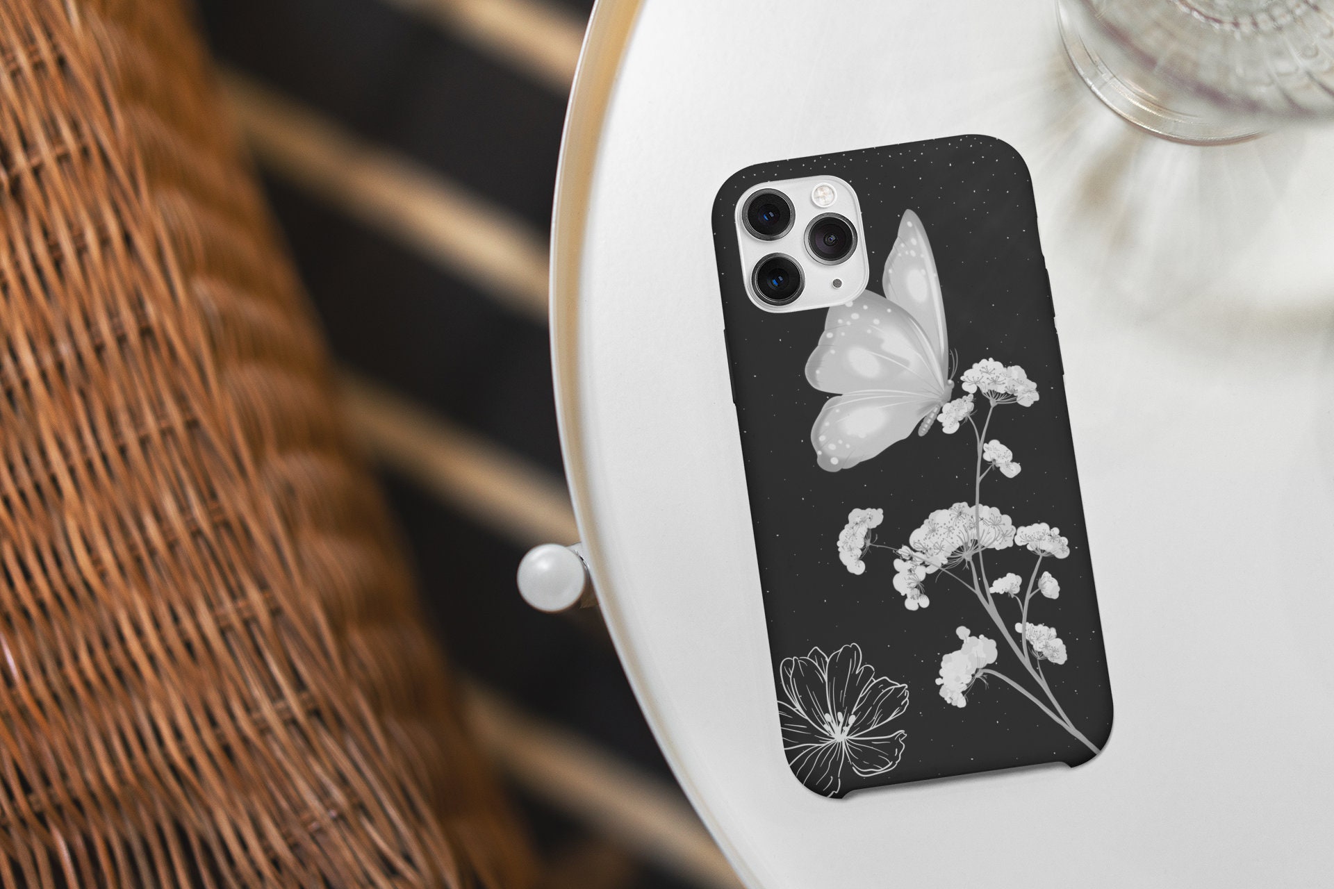 Flowers Phone Case Gift, Phone Cover Floral, Flowers Phone Case Friend ...