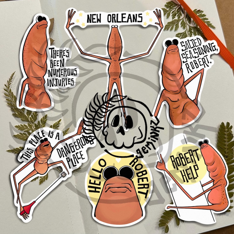 Marcu the Worm Sticker - Etsy