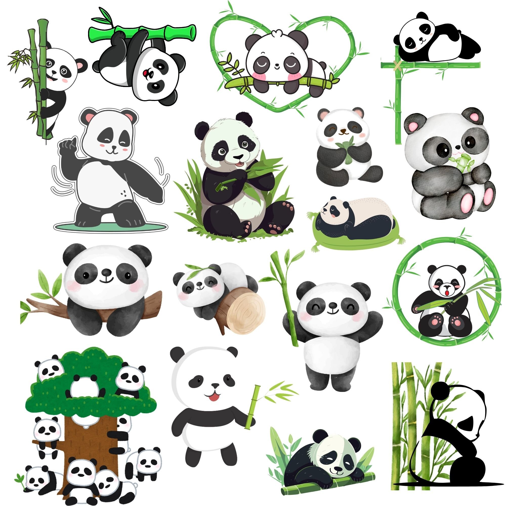 Pandasvg Cute PANDA Svg, Cartoon Panda Svg, Panda Clipart, Cricut ...