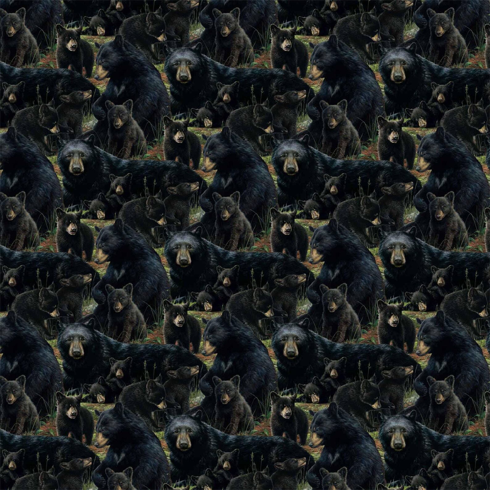 Northcott Bear's Den Fabric 4 Patterns Available - Etsy