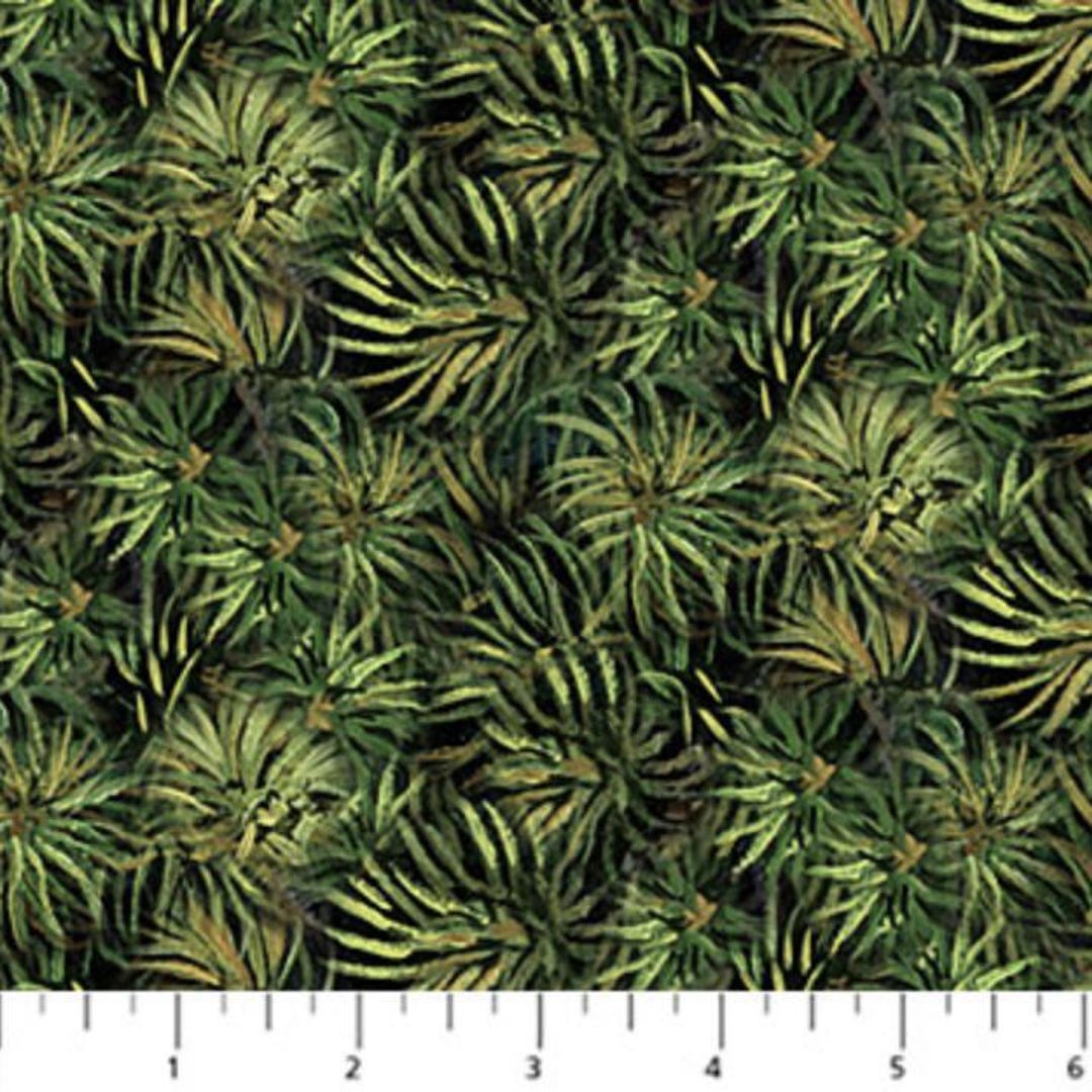 Northcott Bear's Den 27626-78 Pine Needles Dk Green - Etsy