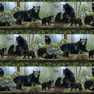 Northcott Bear's Den Fabric 4 Patterns Available - Etsy