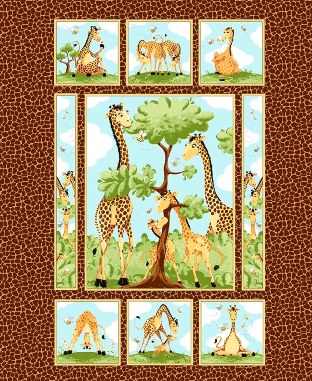 Susybee Fabric Zoe II 36" Quilt Panel SB20355-280 - Etsy