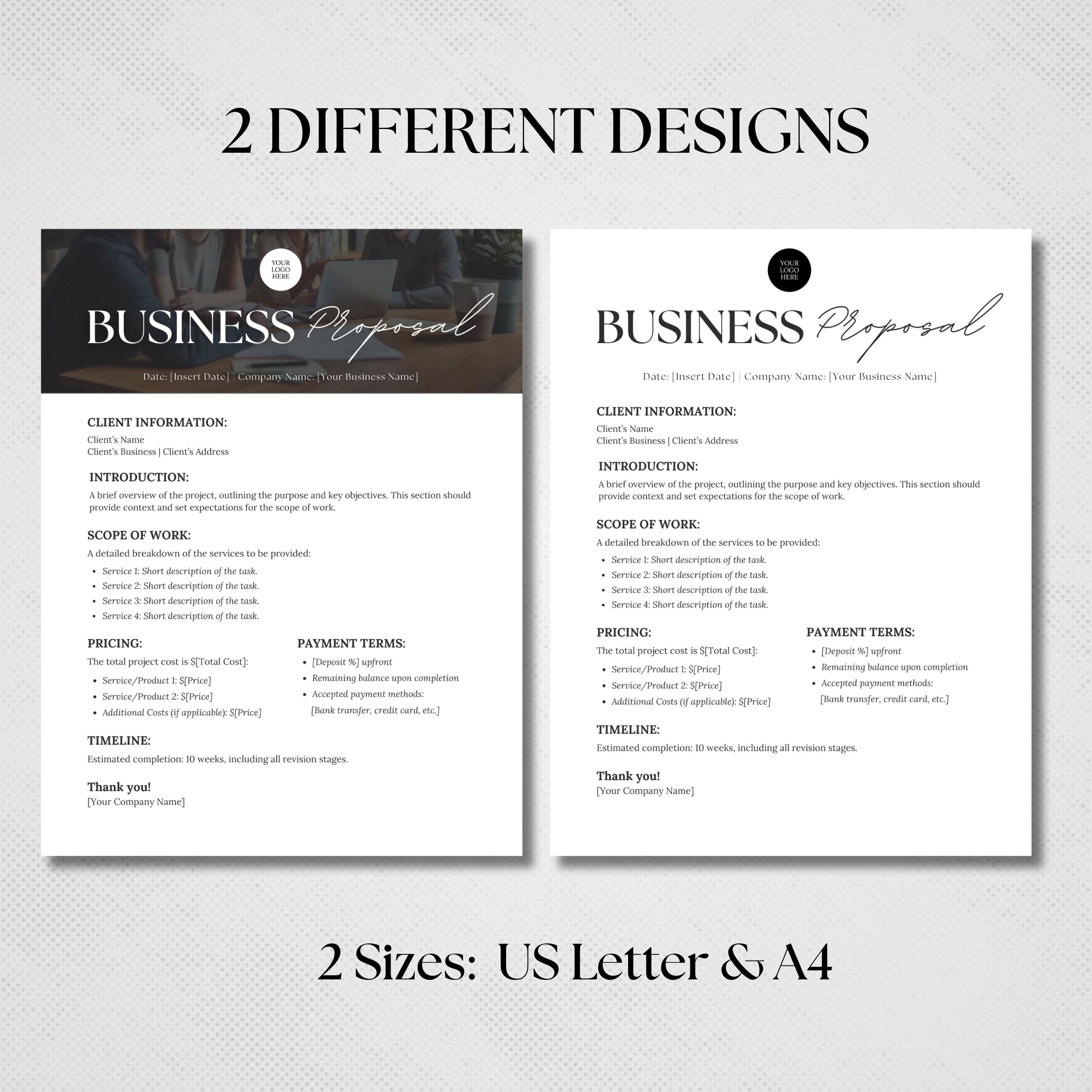 Business Proposal Template, Professional Small Business Presentation ...