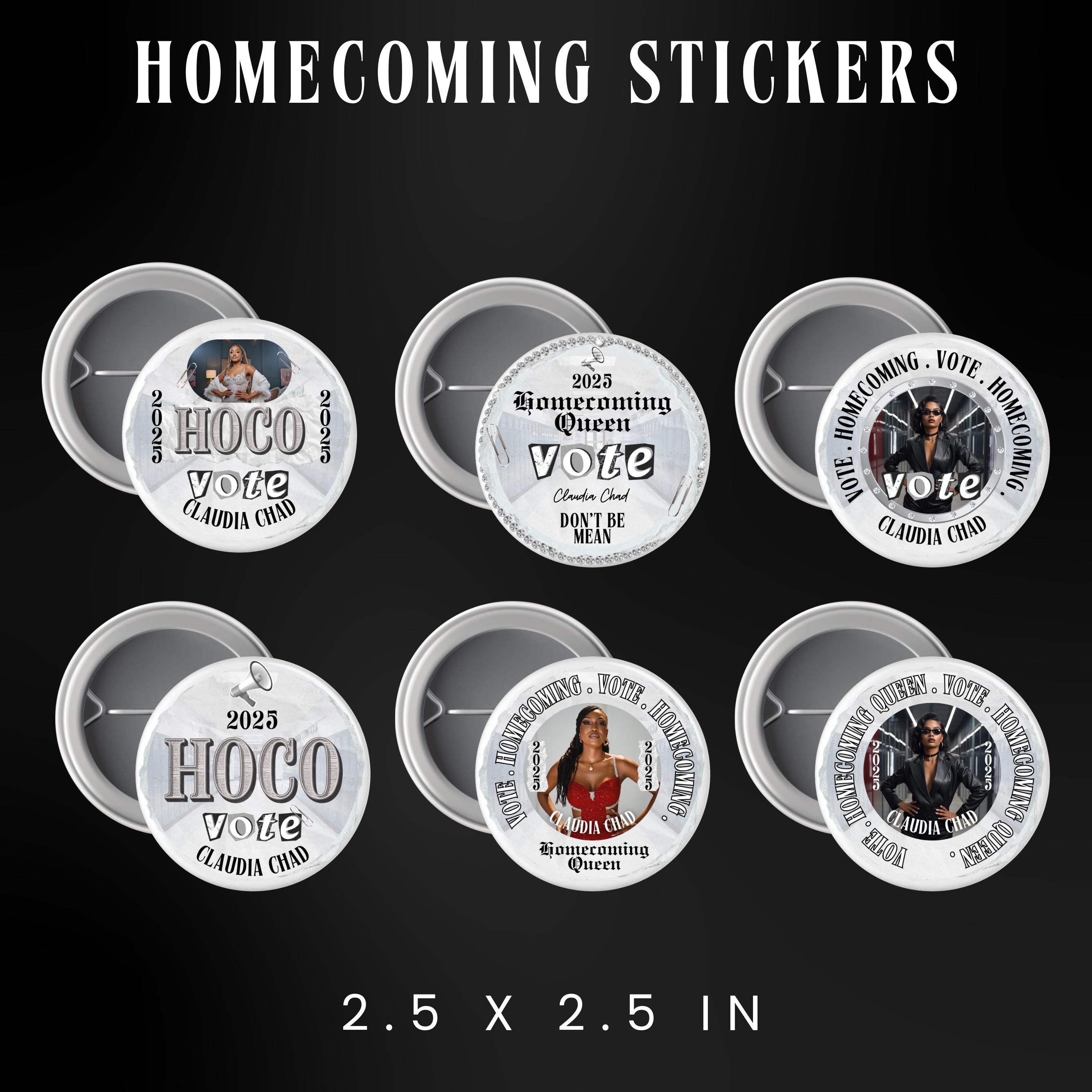 Vote Homecoming Stickers, Class Campaign Sticker, Class Campaign ...