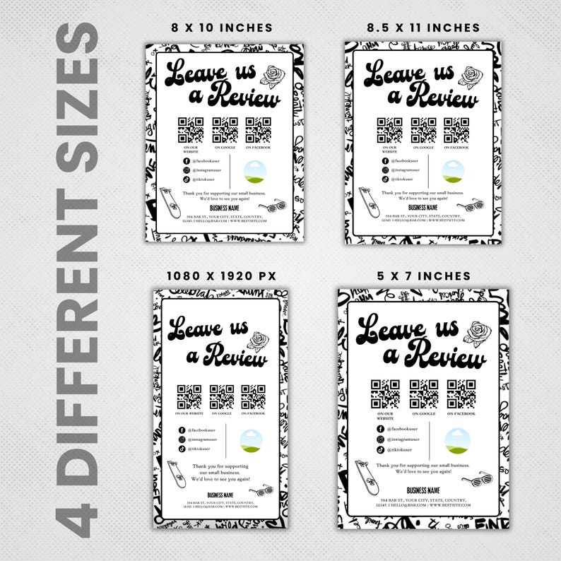 Trucker Hat Bar Canva Templates, DIY Price List Scan to Pay Sign for ...
