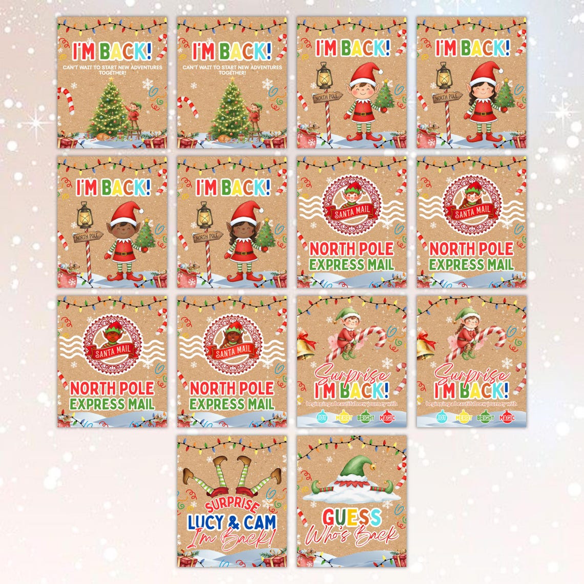 14 Christmas Elf Arrival Signs, Christmas Elf Arrival Banners Template ...