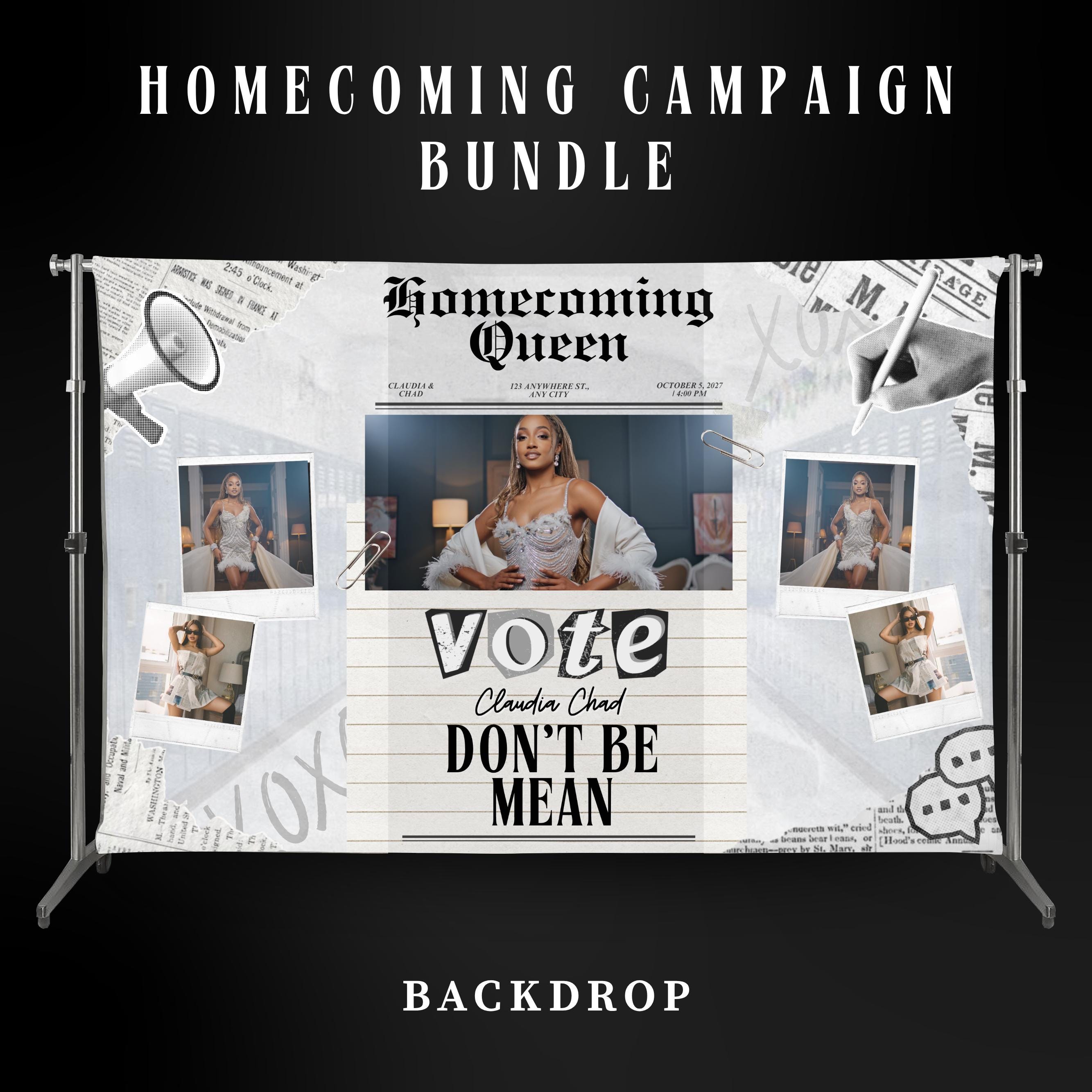 Homecoming Queen Poster, Newspaper Theme Homecoming Poster, Homecoming ...