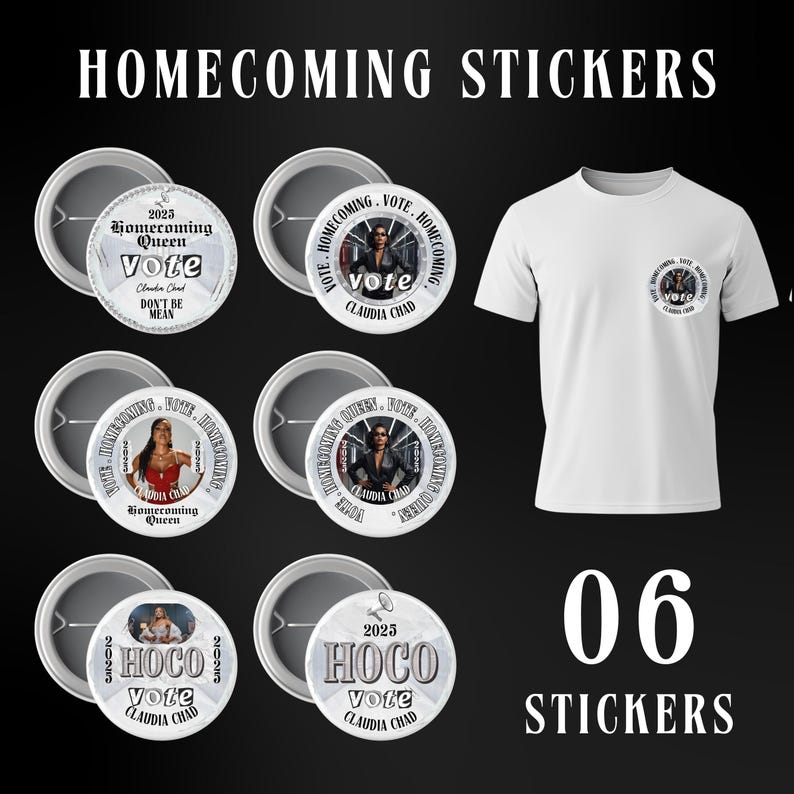 Vote Homecoming Stickers, Class Campaign Sticker, Class Campaign ...
