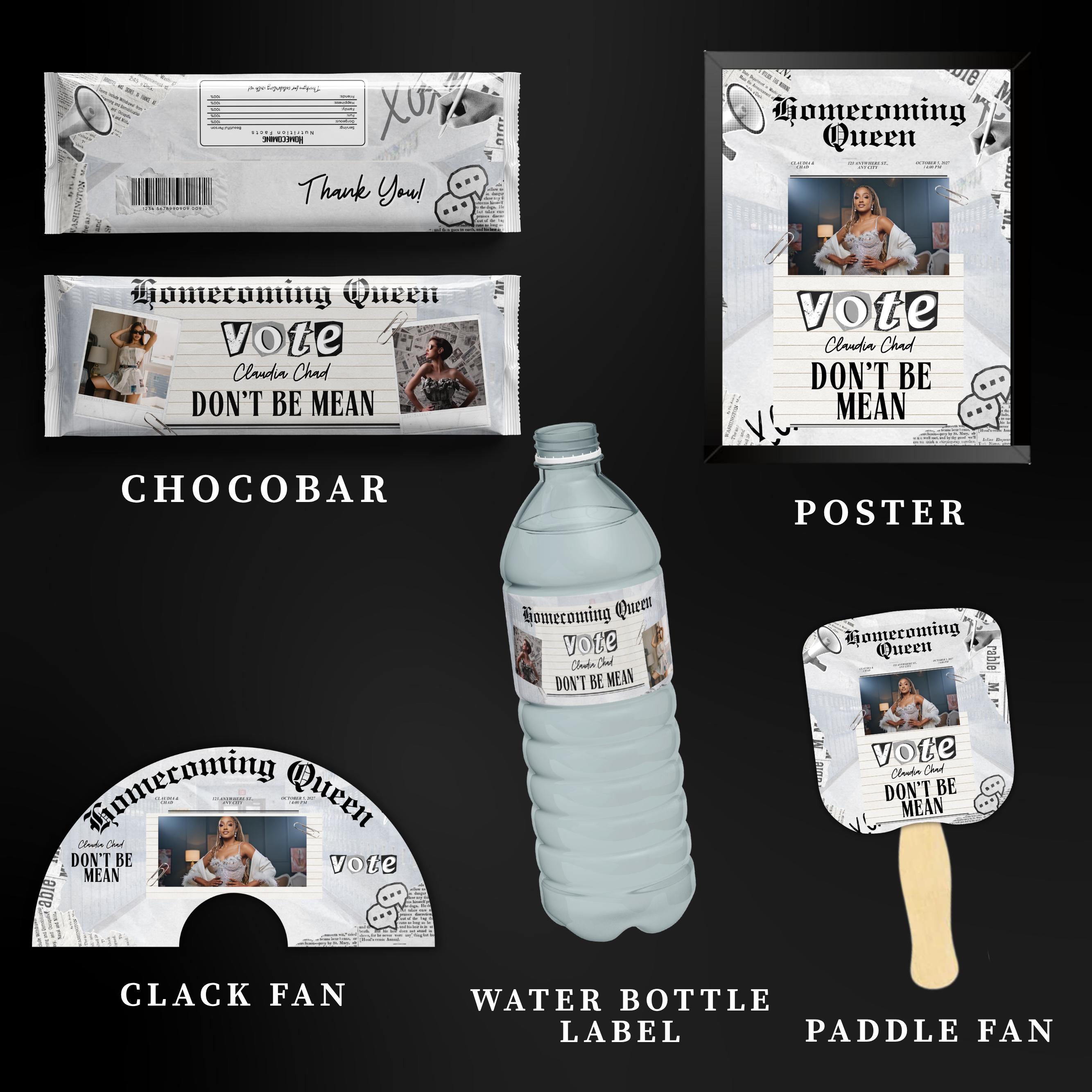 Homecoming Queen Poster, Newspaper Theme Homecoming Poster, Homecoming ...