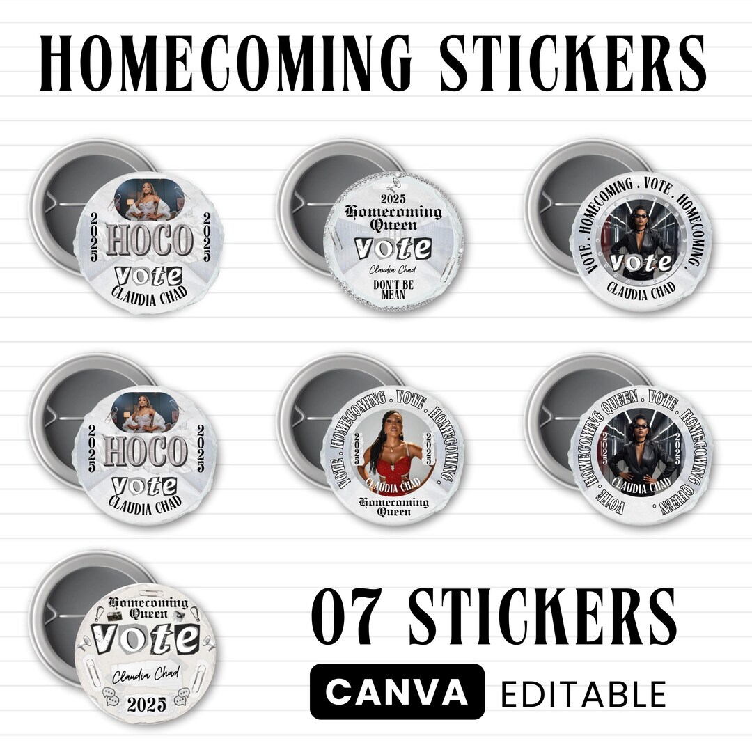 Vote Homecoming Stickers, Class Campaign Sticker, Class Campaign ...