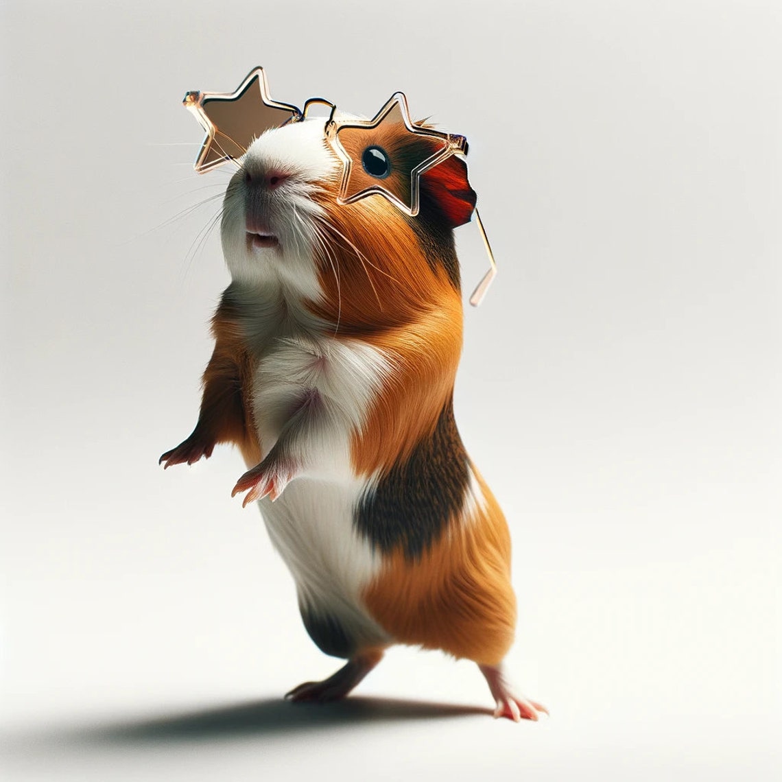 Dancing Fun Guinea Pigs – Ai-generated Digital Illustration – Whimsical ...