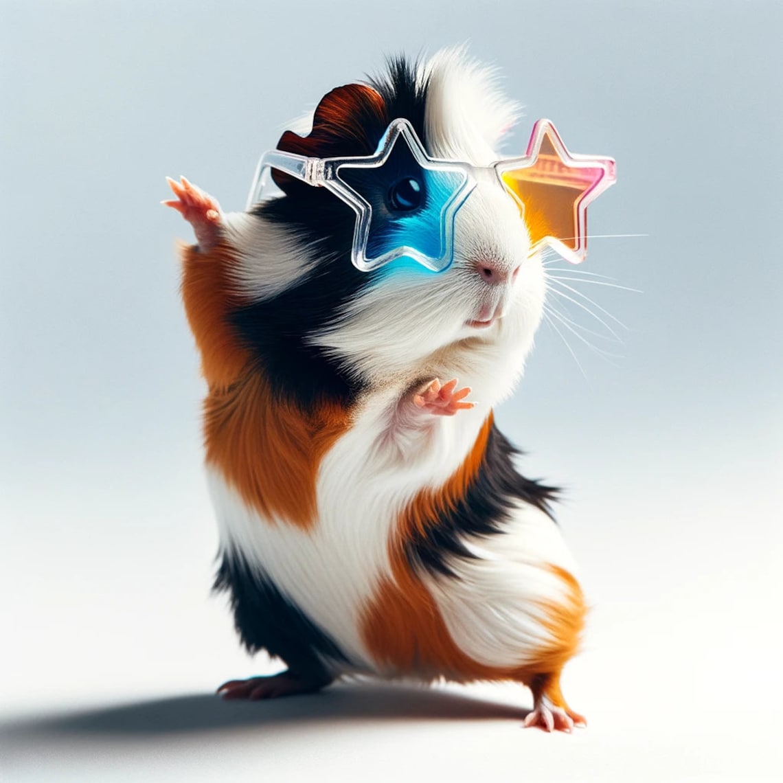 Dancing Fun Guinea Pigs – Ai-generated Digital Illustration – Whimsical ...