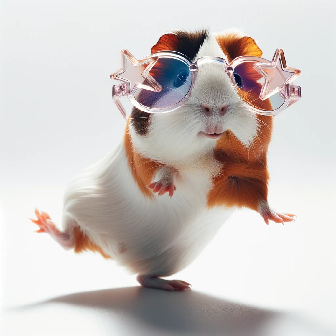 Dancing Fun Guinea Pigs – Ai-generated Digital Illustration – Whimsical ...