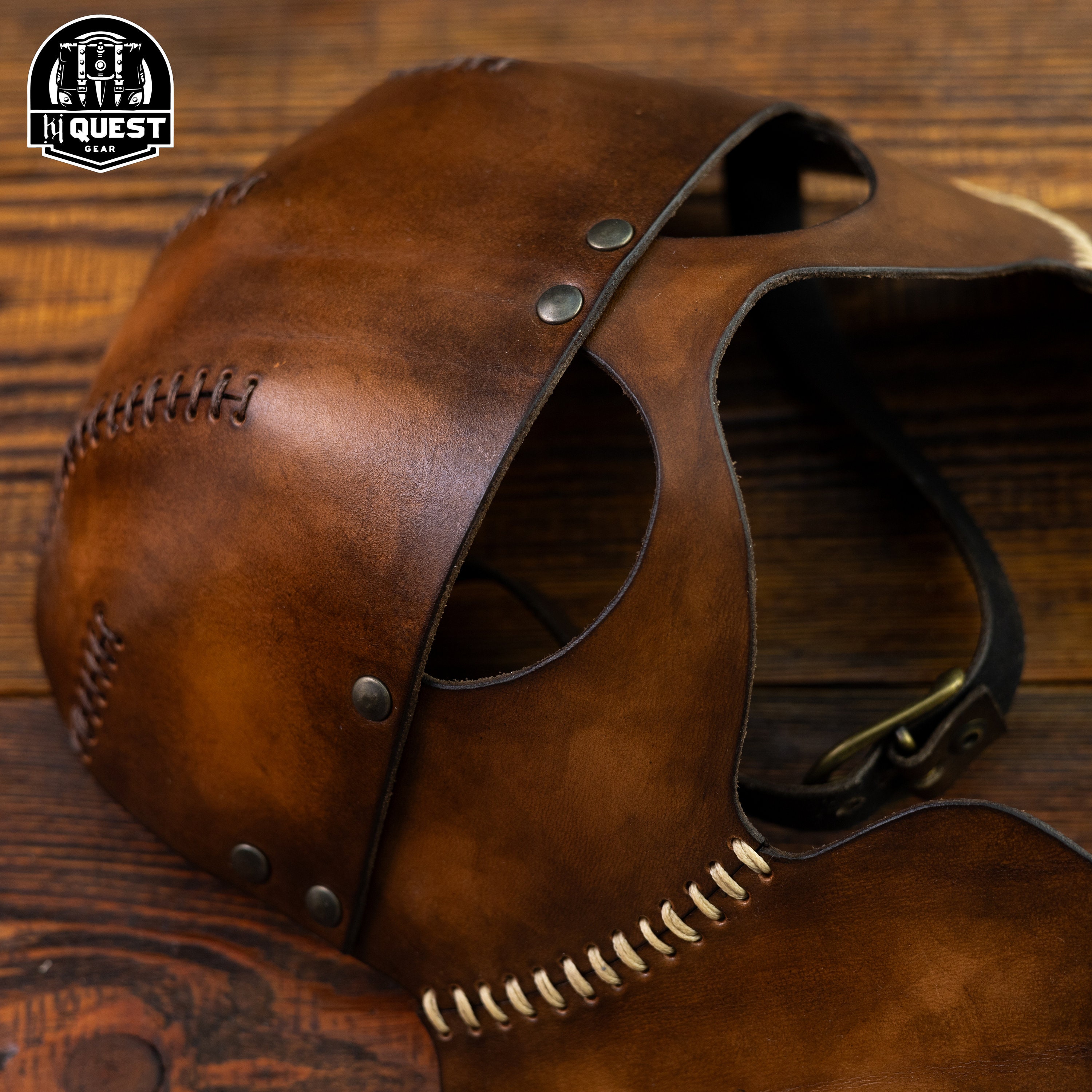 Leather Larp Mask, Medieval Fantasy Mask for Larping and Cosplay ...