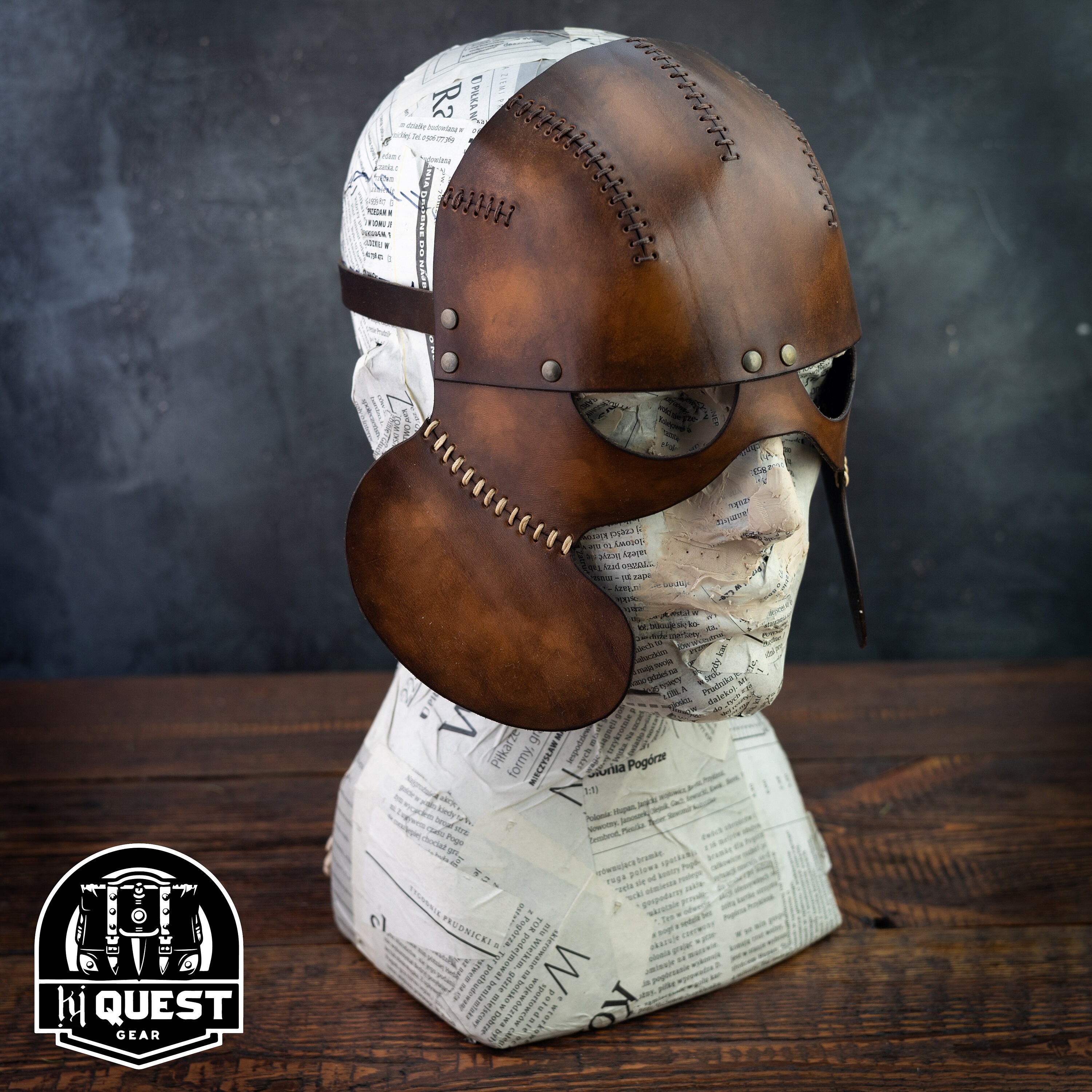 Leather Larp Mask, Medieval Fantasy Mask for Larping and Cosplay ...