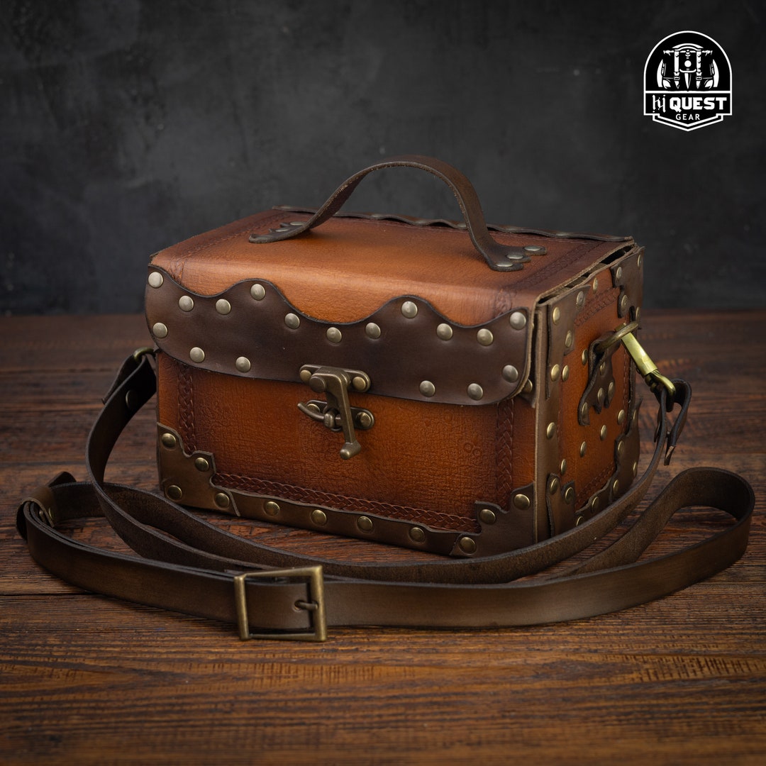 Potion Bag for Alchemist - Fairy Trunk - Steampunk Vials Box - Larp ...