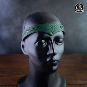 Leather Tiara - Druid Crown - Fantasy Diadem - Fairy Medieval - Pagan ...