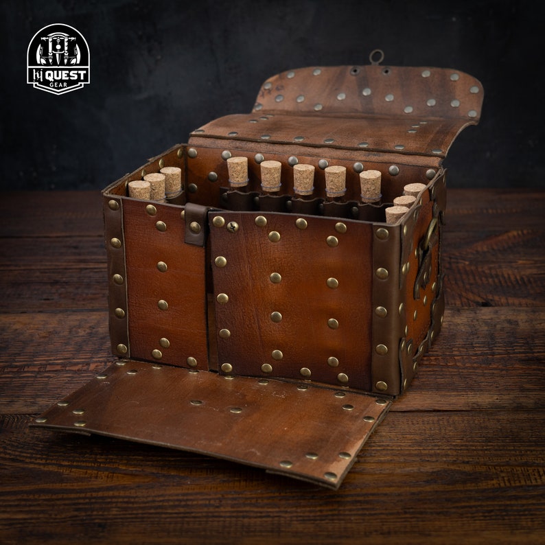 Potion Bag for Alchemist Fairy Trunk Steampunk Vials Box Larp Druid ...